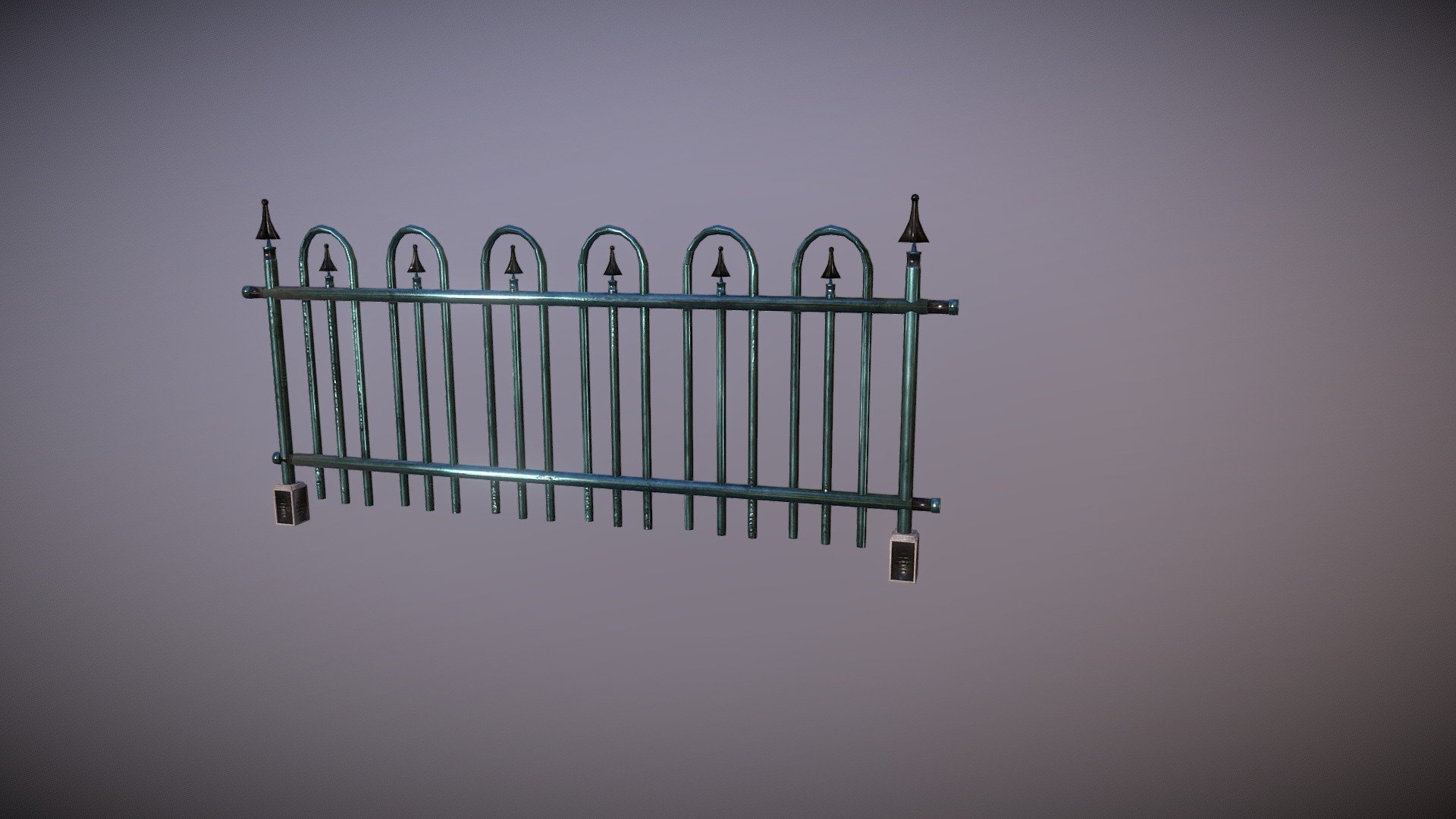 Metal Fence - Download Free 3D model by Gunnar Correa (@gunnarcorrea ...