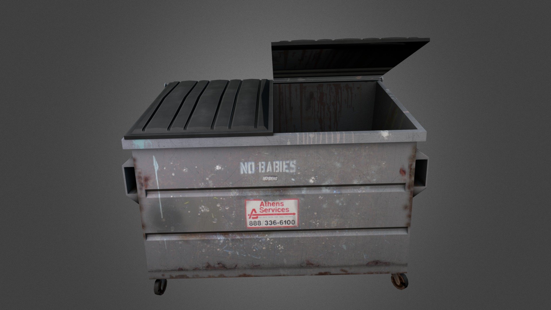 Dumpster - 3D model by akashdambal [8516e9b] - Sketchfab