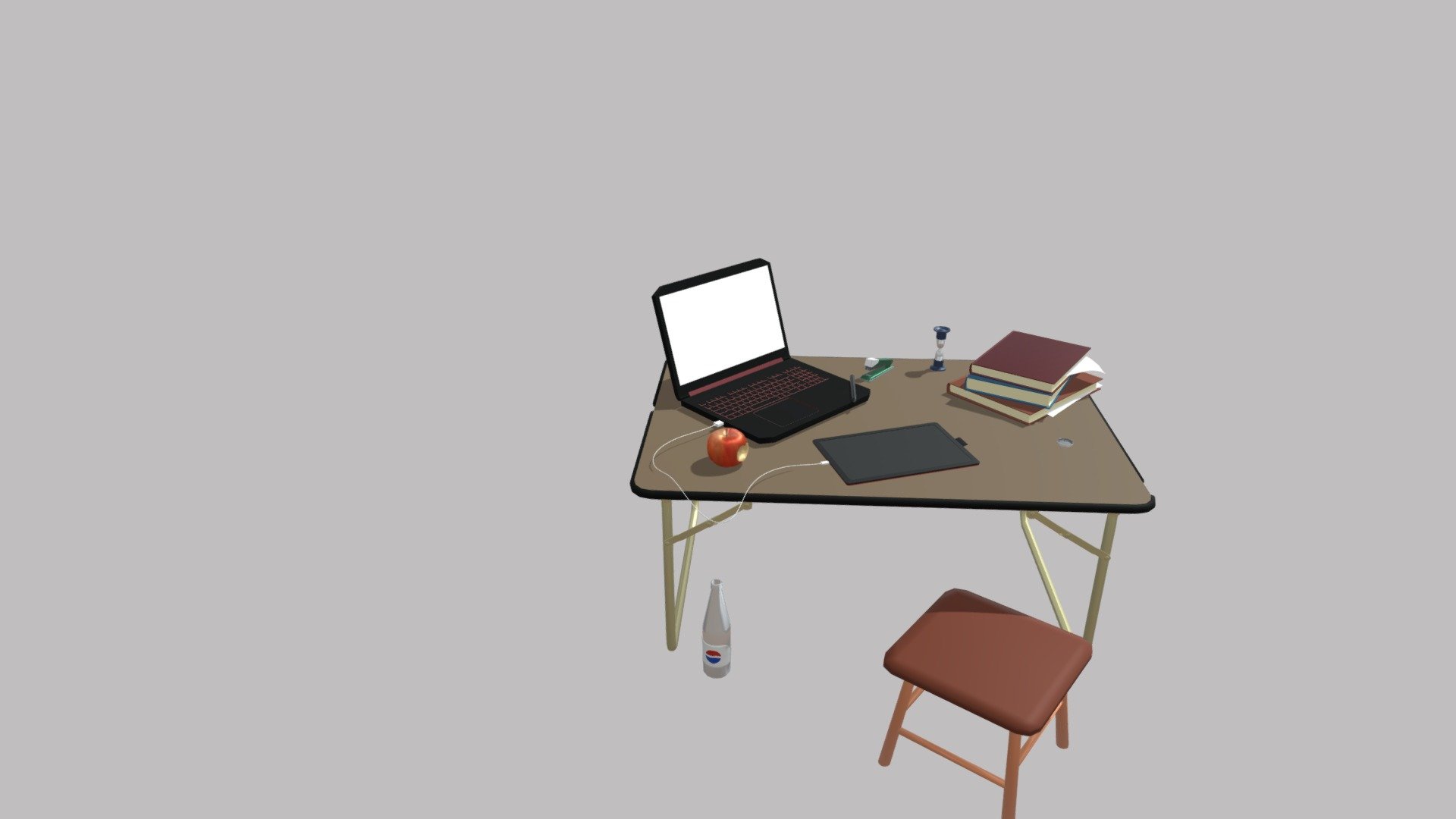workplace - Download Free 3D model by notbadart [851740b] - Sketchfab