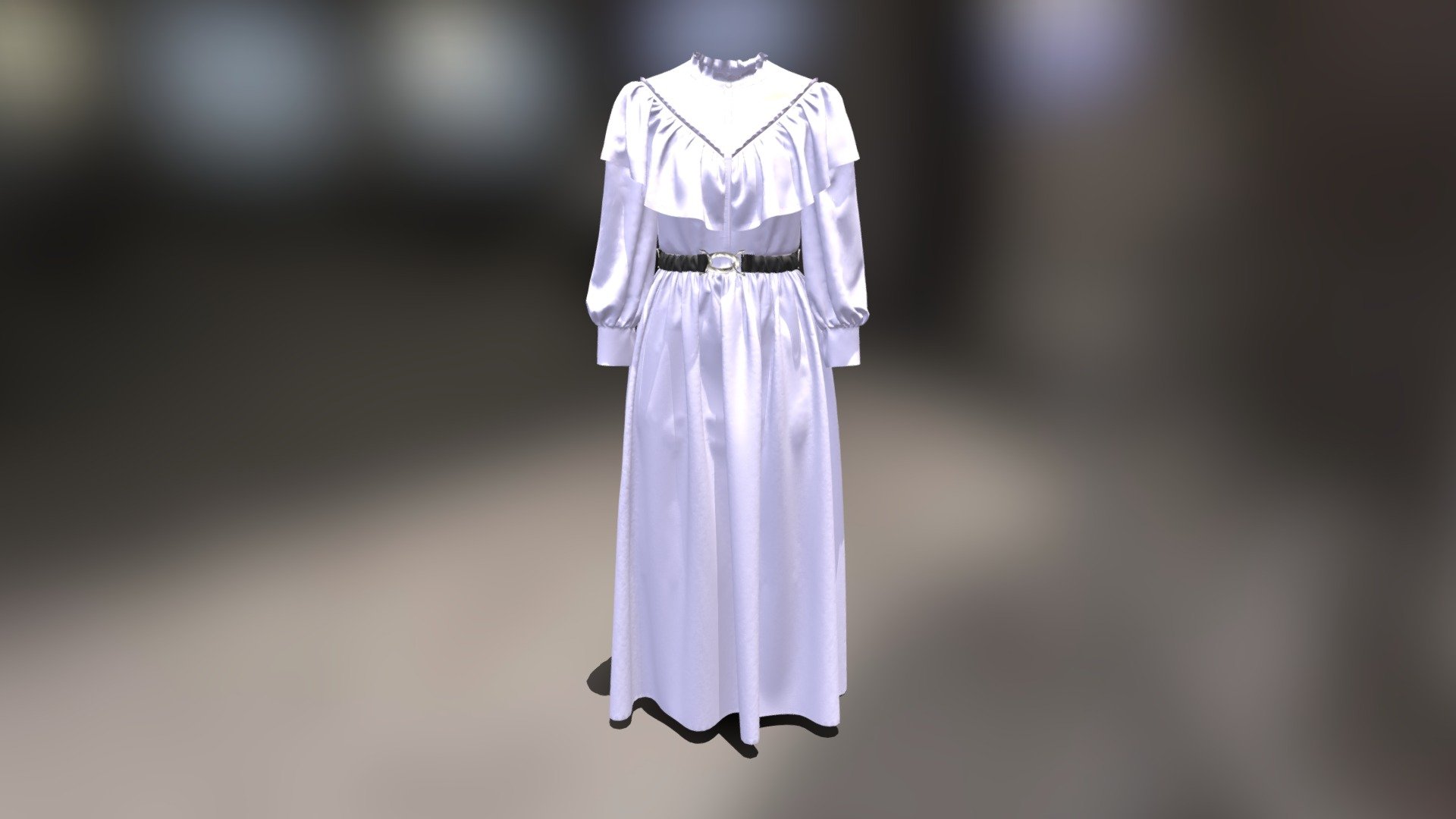 FRILL DRESS - 3D model by gwakgwak0208 [8518065] - Sketchfab