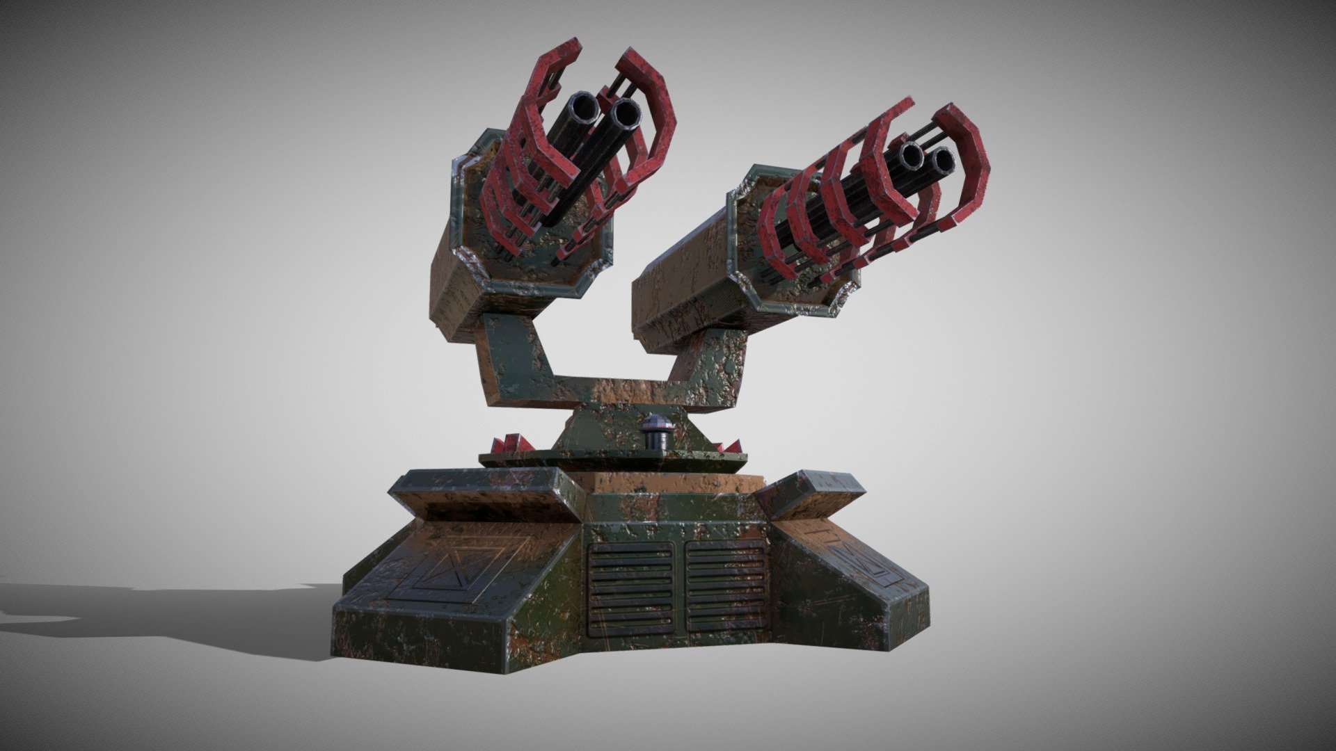 Old Rusted Turret - 3D model by Giannis97 [851a129] - Sketchfab