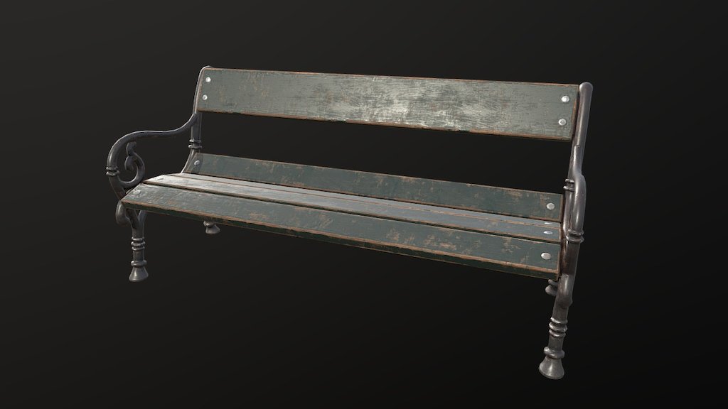 Old Bench - 3D model by Piotr "Pjot" Dyderski (@zachiar) [851bbca ...