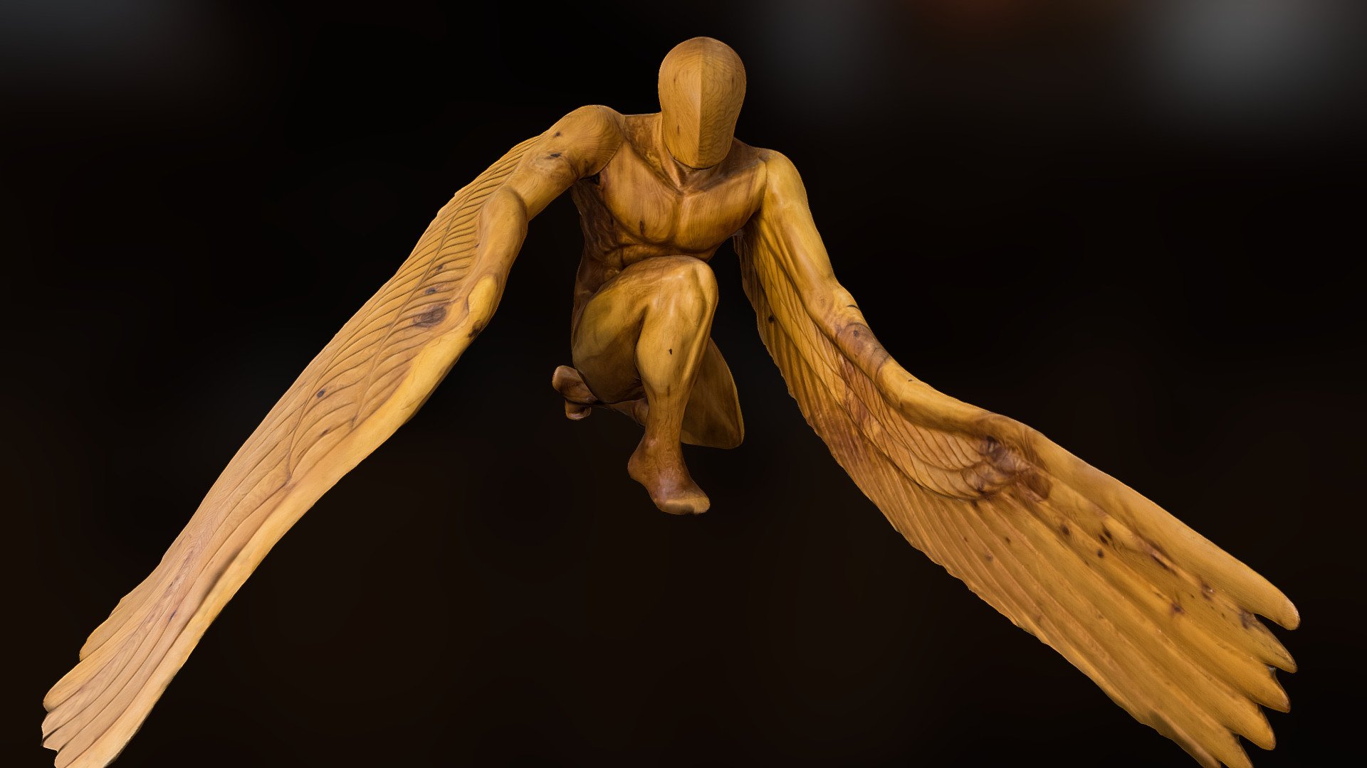 Greer Guardian Angel by Ed Elliott - 3D model by public-art.uk [851cdf0 ...