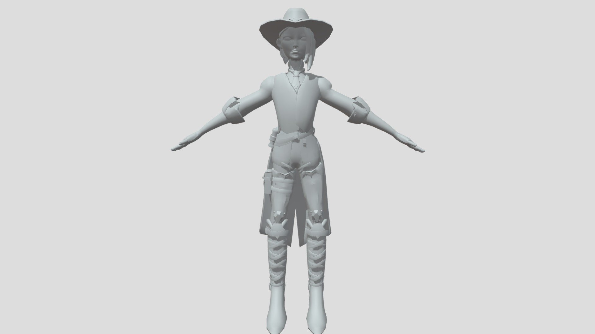 Ashe Overwatch - 3D model by ChristineChan194 [851de9e] - Sketchfab
