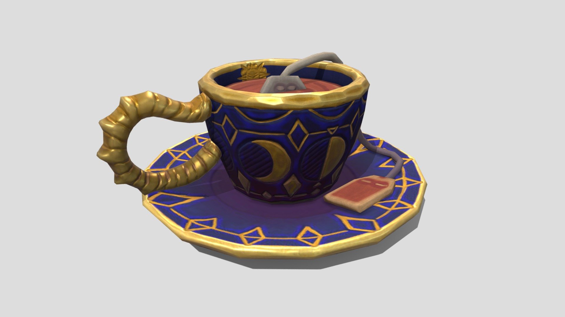 Teacup with Moonphases - Buy Royalty Free 3D model by enyagerber [851ed36] - Sketchfab Store