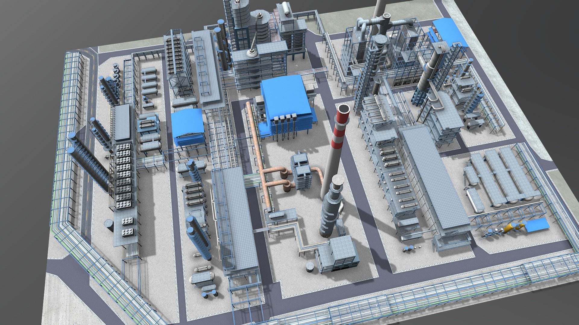 Refinery - Buy Royalty Free 3D model by lwjcxhlsc [851fa1d] - Sketchfab ...