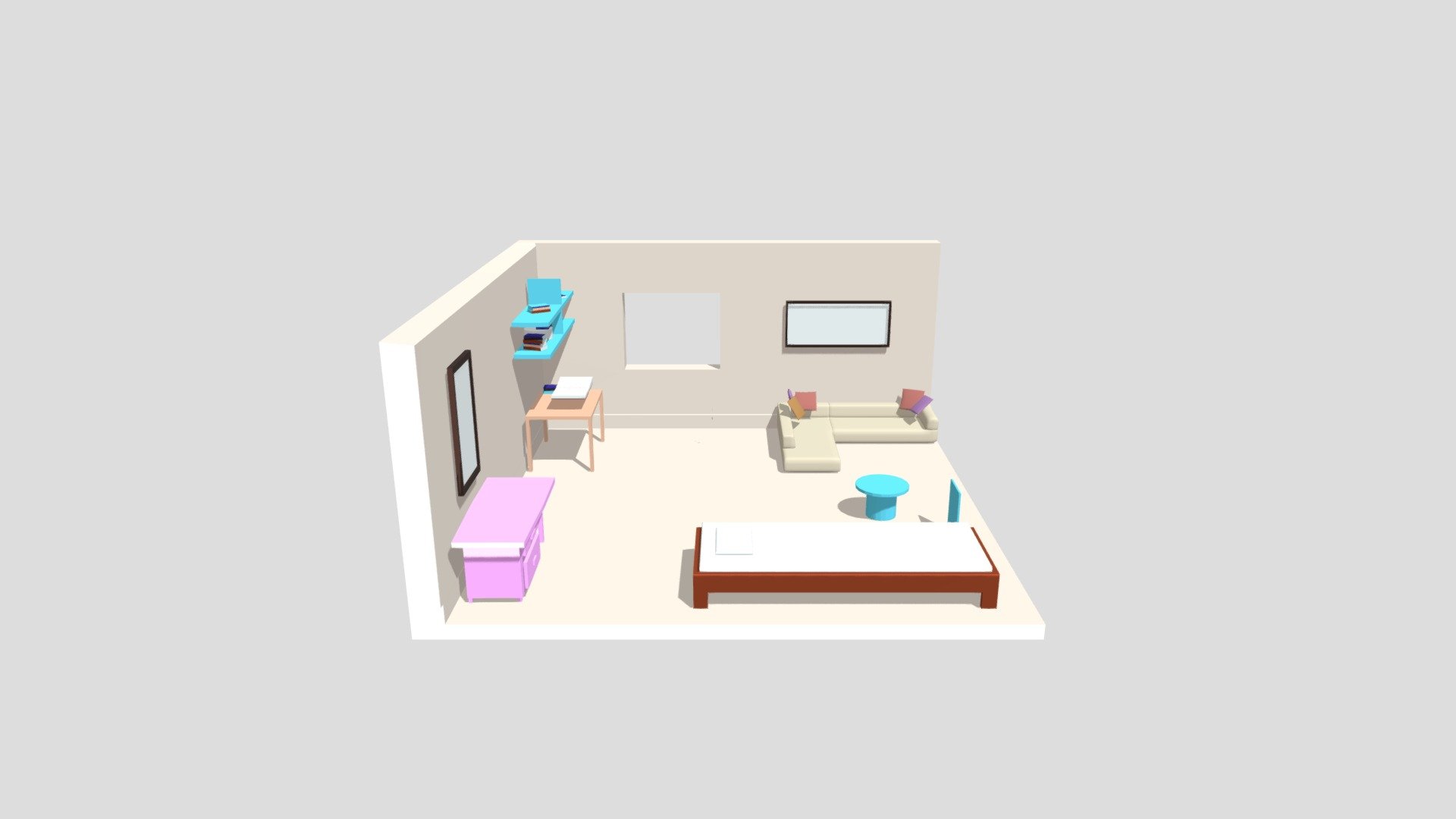 Small Room - 3D model by elle.chang [85212d7] - Sketchfab