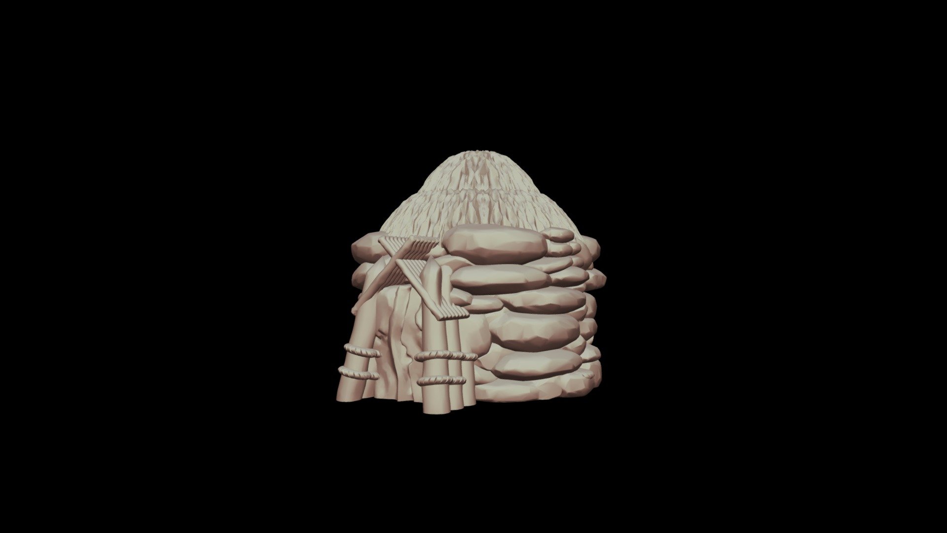 Goblin Round Hut D - 3D model by dutchmogul [8526e08] - Sketchfab