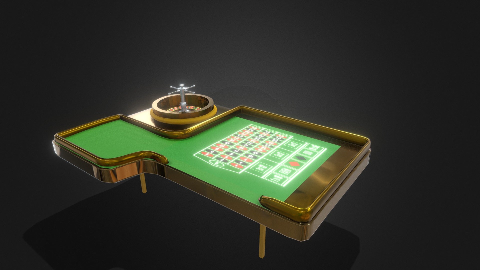 Roulette Table - Download Free 3D model by Notto (@nottoo) [8526f02 ...
