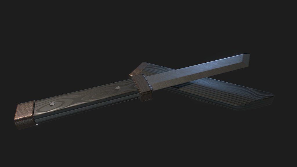 Tanto Knife - 3D model by Nikolai Dalager (@nikolaidalager) [8527b72 ...