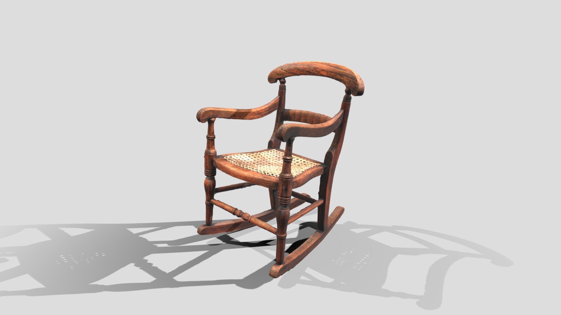 Childs Wooden Rocking Chair - 3D model by ninox3D [852a260] - Sketchfab