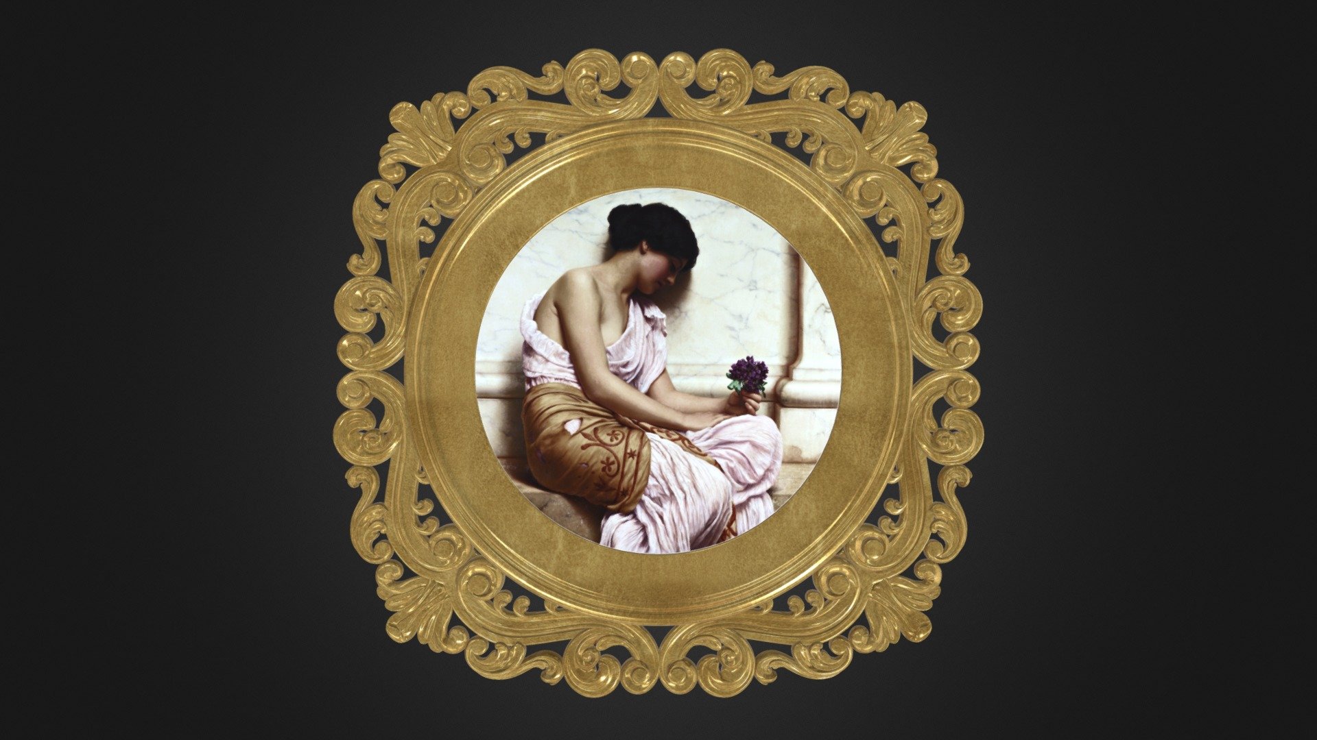 John William Godward . Violets, Sweet Violet - Download Free 3D model ...