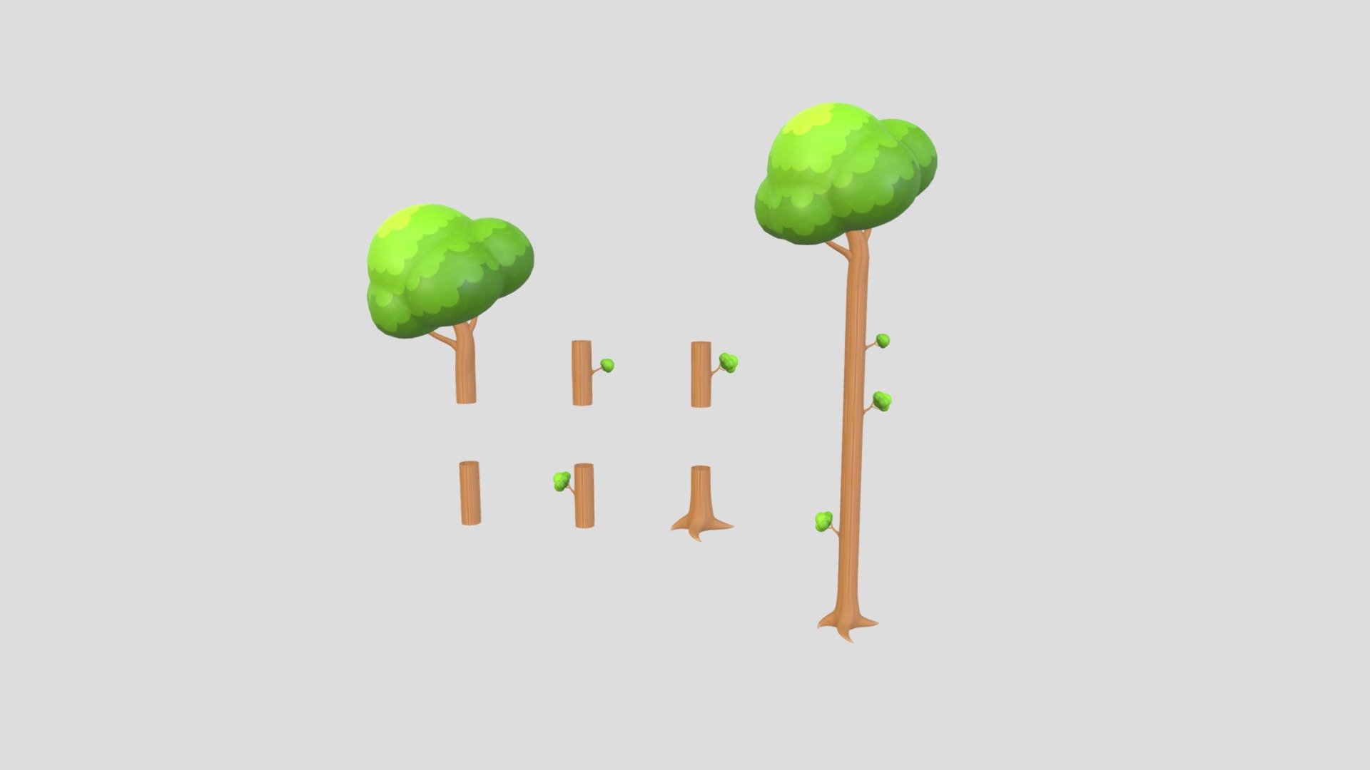 Prop302 Modular Tree - Buy Royalty Free 3D model by BaluCG [852c428 ...