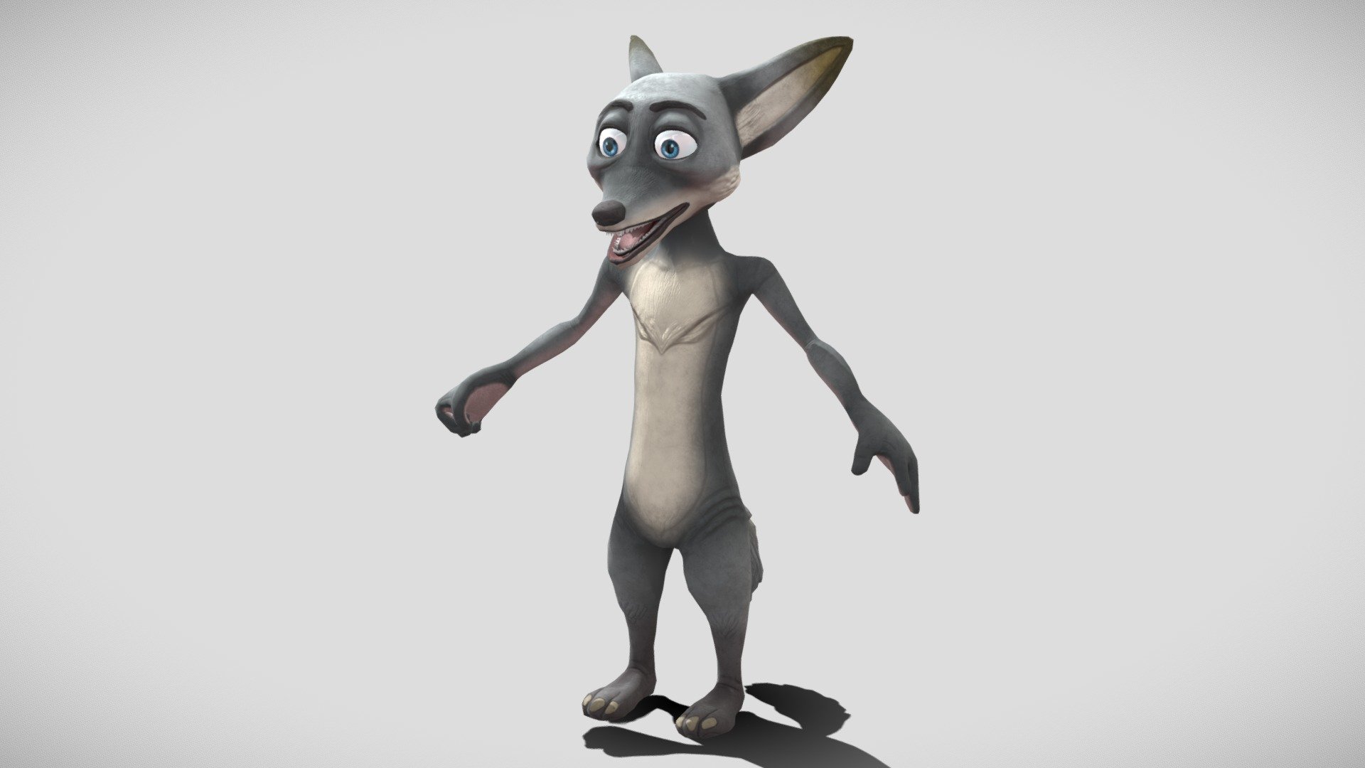 Fox - Grey - Buy Royalty Free 3D model by VictorWai [852ceab ...