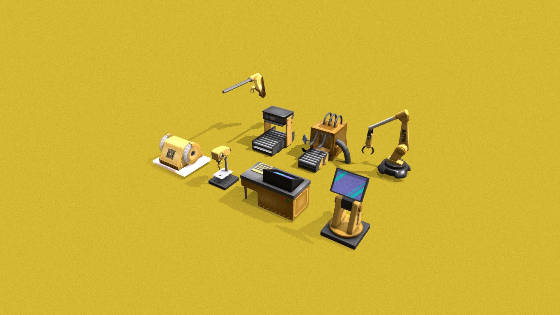 Machine industry (free download at description) - 3D model by SAW IND ...