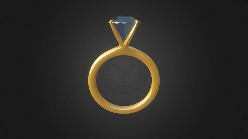 Diamond Simple Ring - 3D model by mspawn [852d83a] - Sketchfab