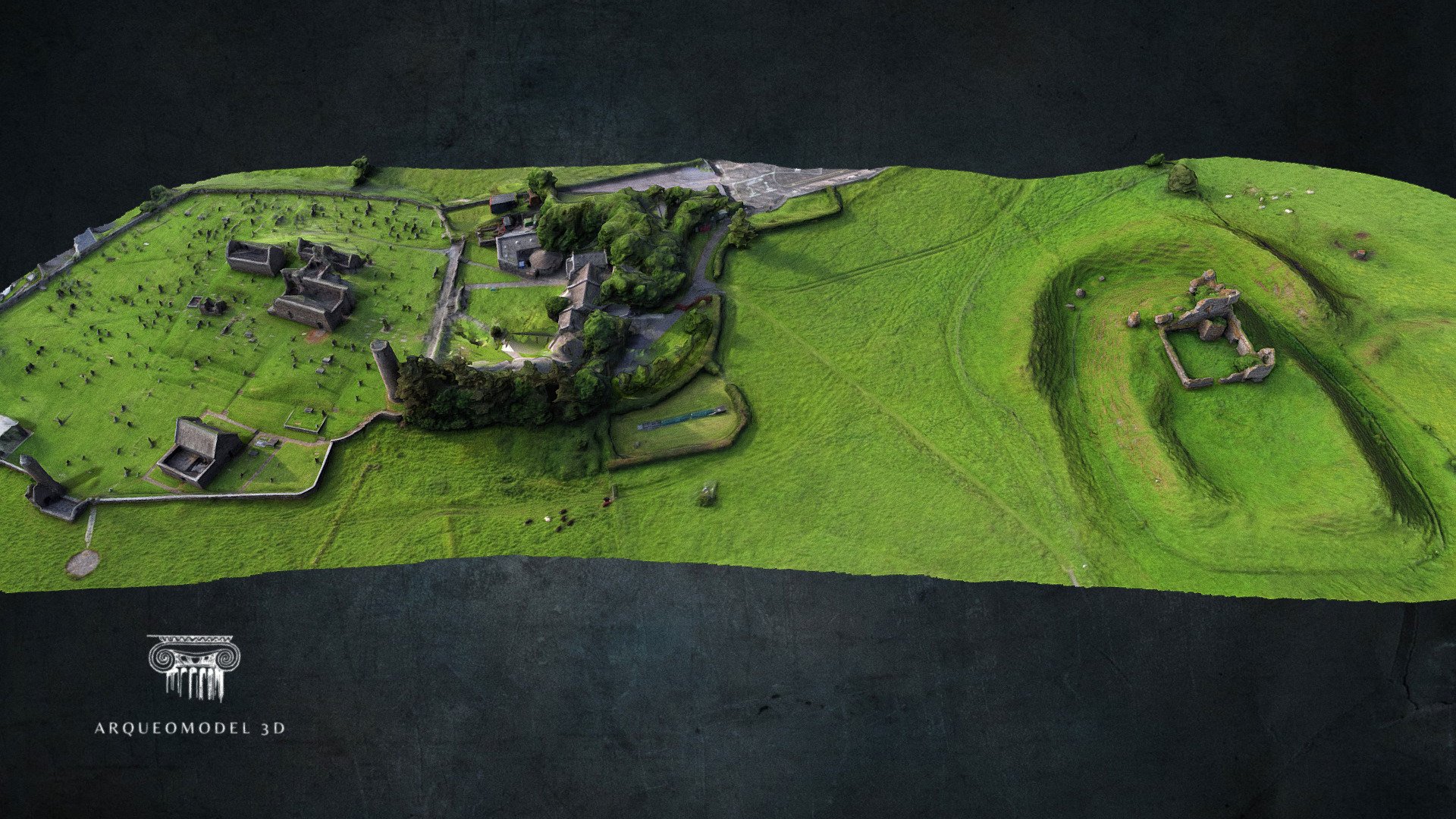 Clonmacnoise | IRELAND - Download Free 3D model by Arqueomodel3D ...