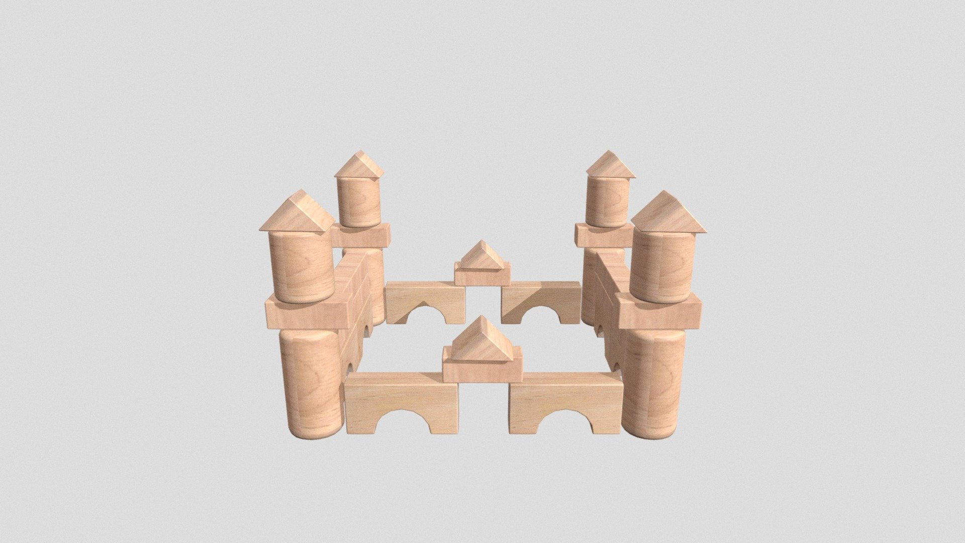 UnitBlock_Castle_wk7 - 3D model by tejasvi783 [8530527] - Sketchfab
