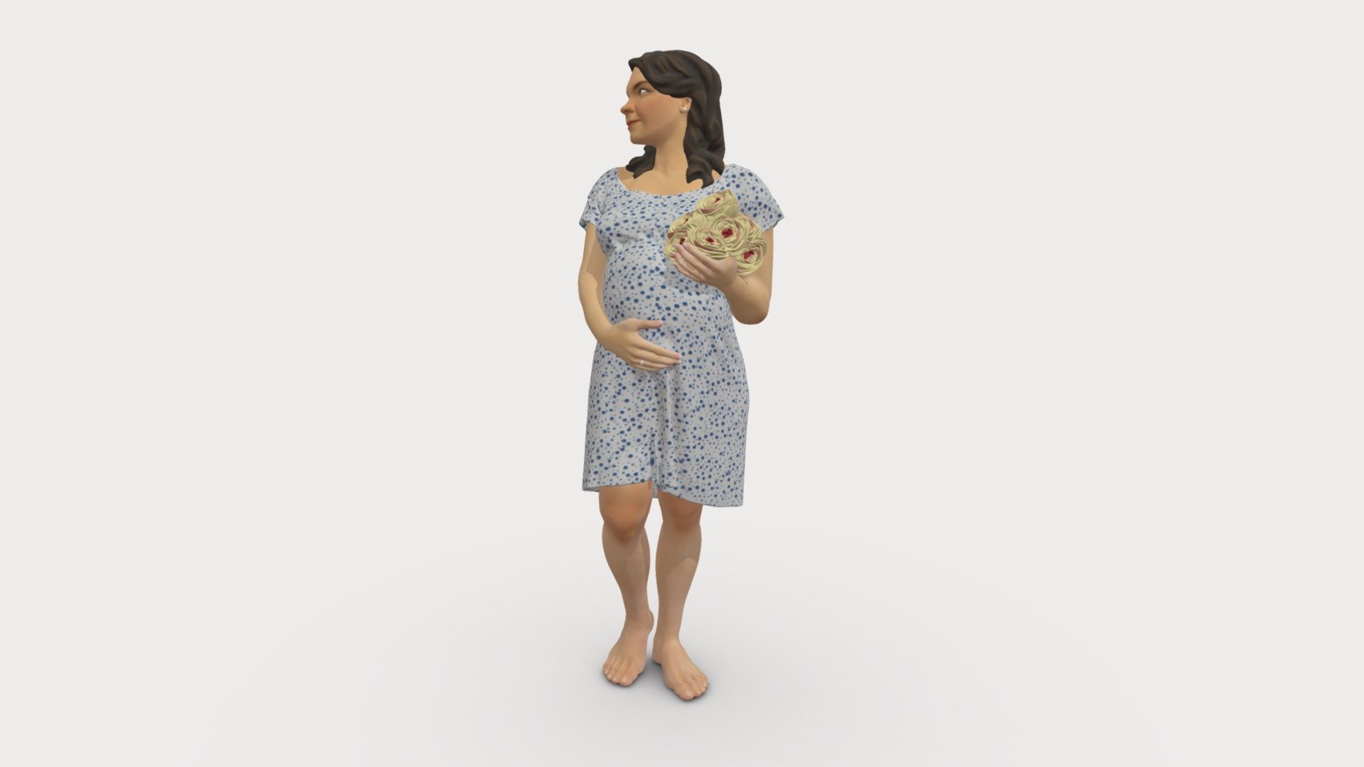 Pregnant woman 0145 - Buy Royalty Free 3D model by 3DFarm [8530593 ...