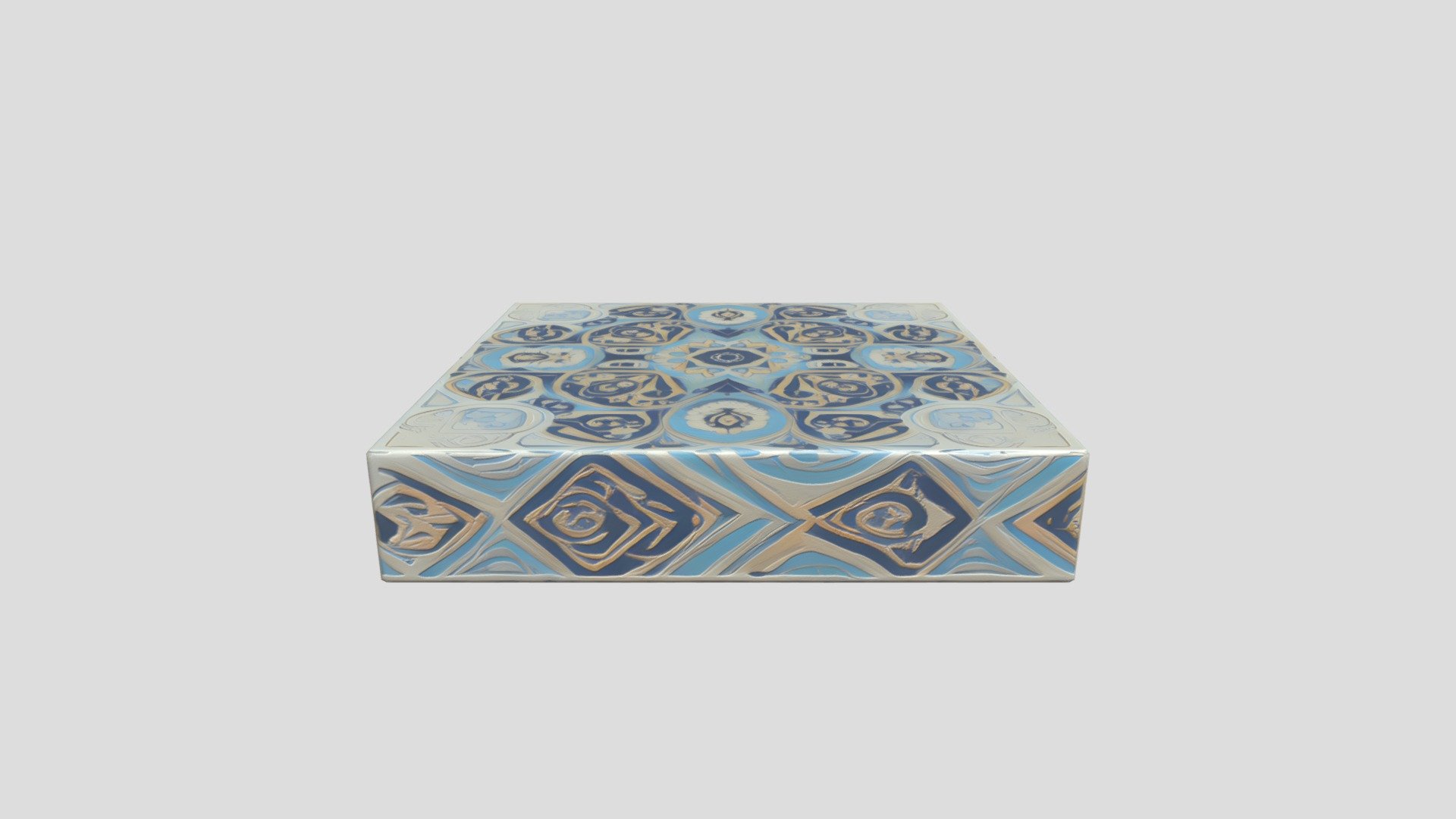 intricate tile mosaic pattern - 3D model by motallebsharif [853236d ...