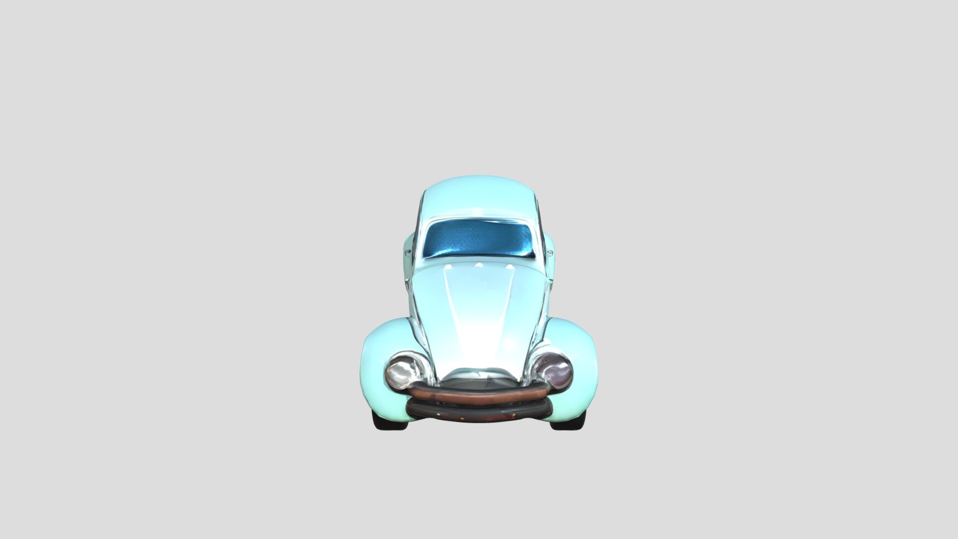Vintage light blue car - 3D model by jjjellyfishhhh [8532822] - Sketchfab
