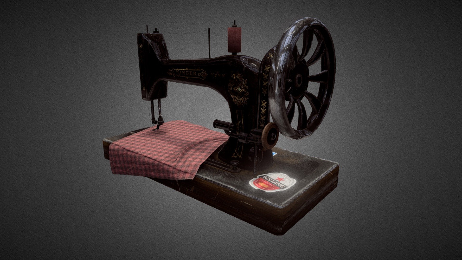 SINGER - Sewing Machine - 3D model by tebeandry (@tbgsandry) [8532f59 ...