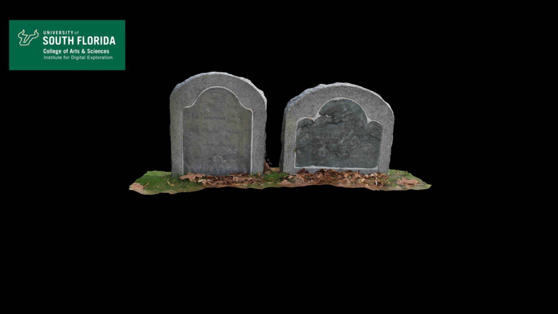 Tombs of Capt Jabez and Lydia Shurtleff - 3D model by USF Institute for ...