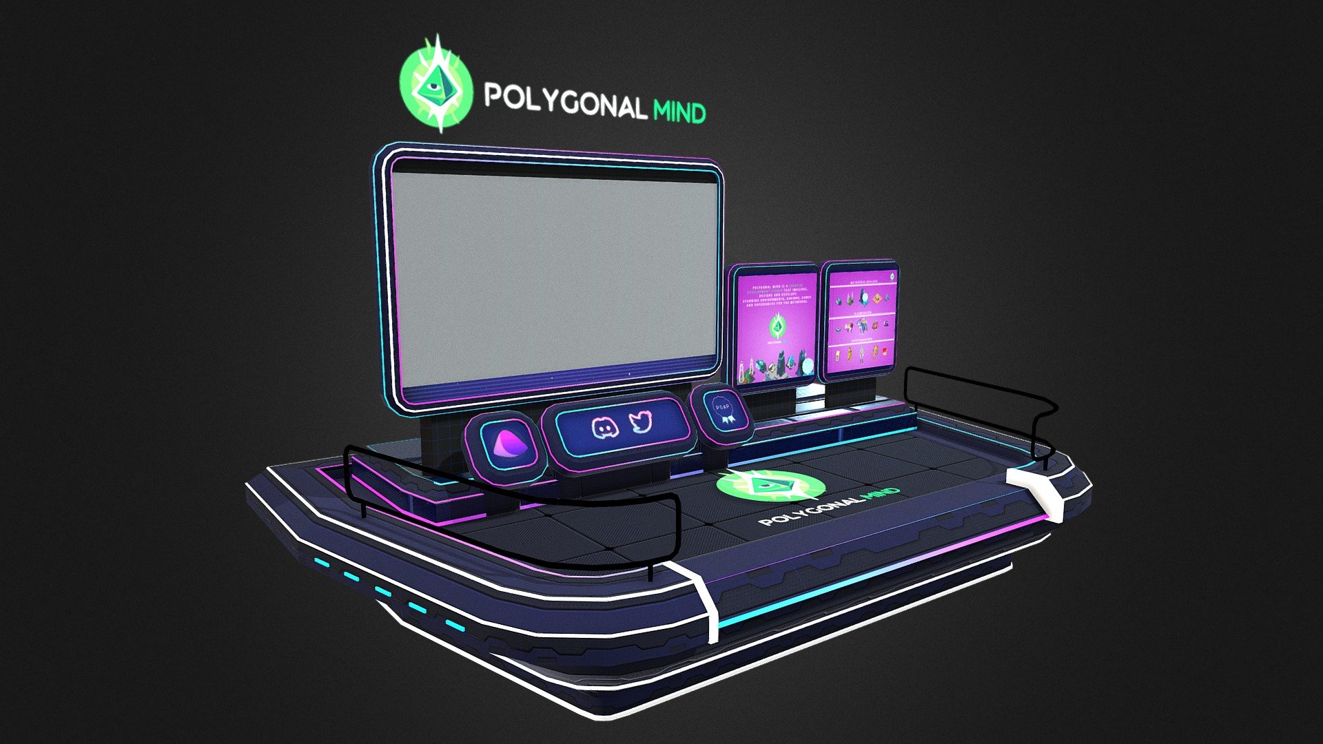 Megacube 2 - Booth (Silver) - Download Free 3D model by Polygonal Mind (@polygonalmind) [8536d0d ...