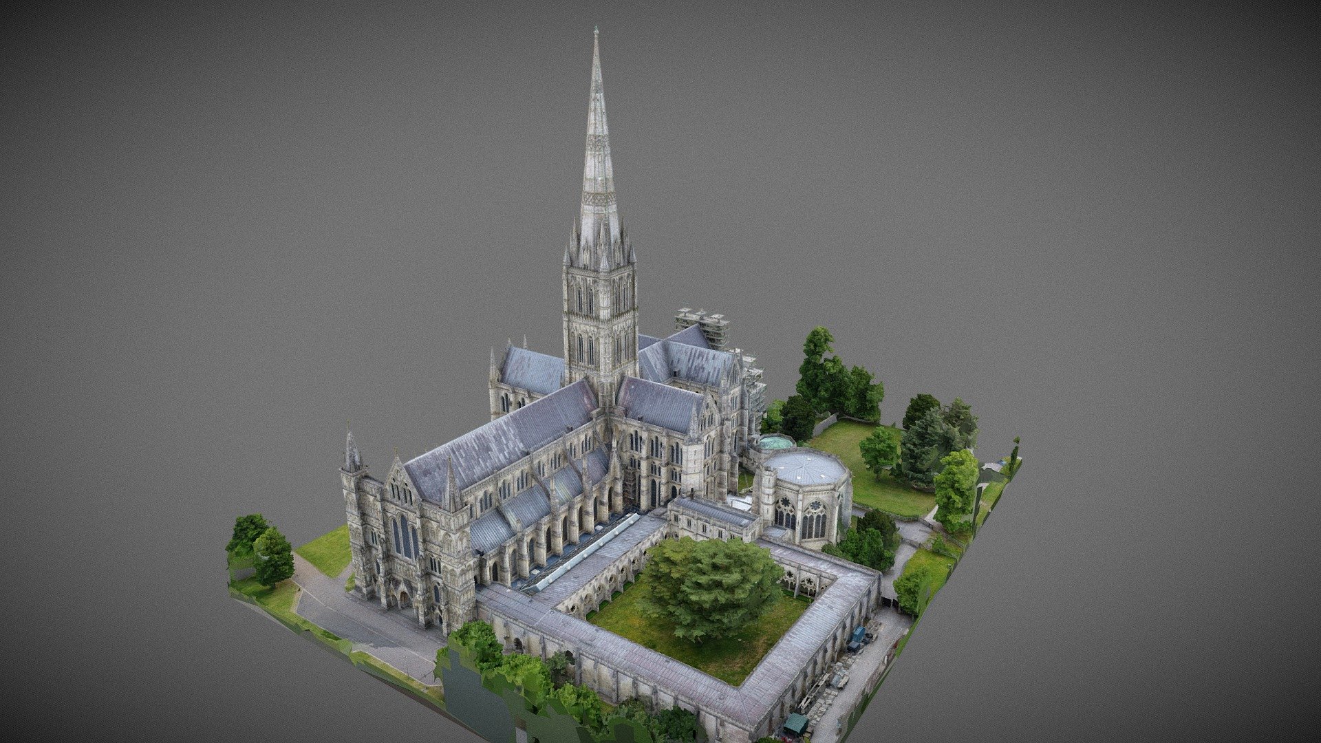 Salisbury Cathedral 2017 - 3D model by HexCam [8537e3e] - Sketchfab
