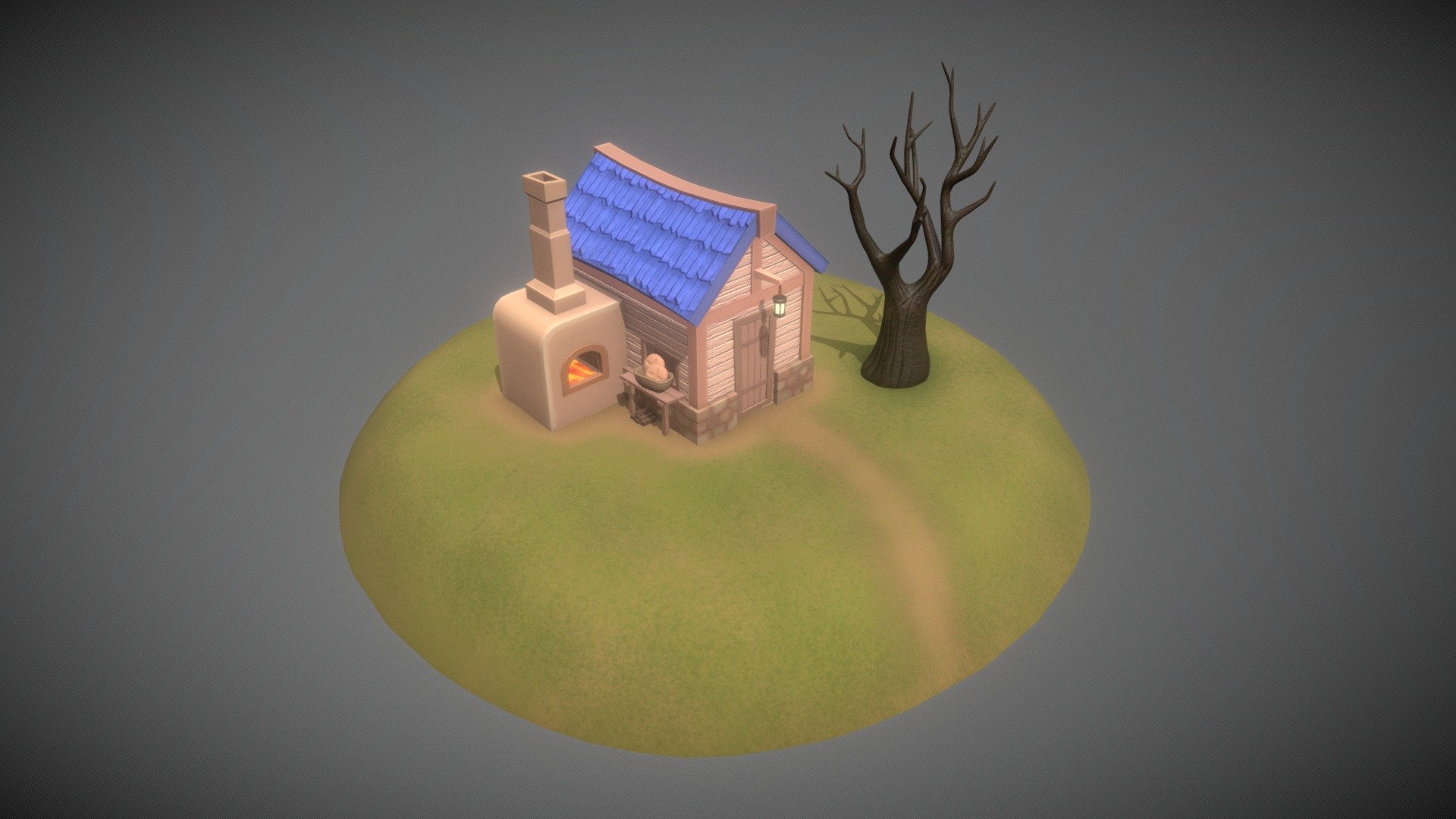 Low-poly stylized bakery scene - 3D model by Art-Teeves [853ad28 ...