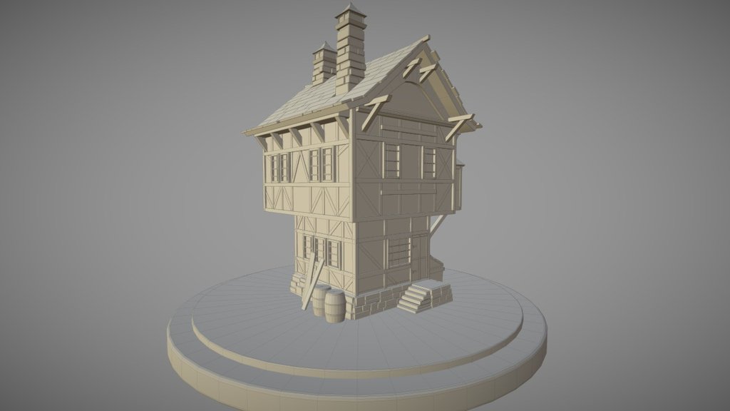 Fantasy House - High Poly Model - 3D model by IansLuck [853c3f4 ...