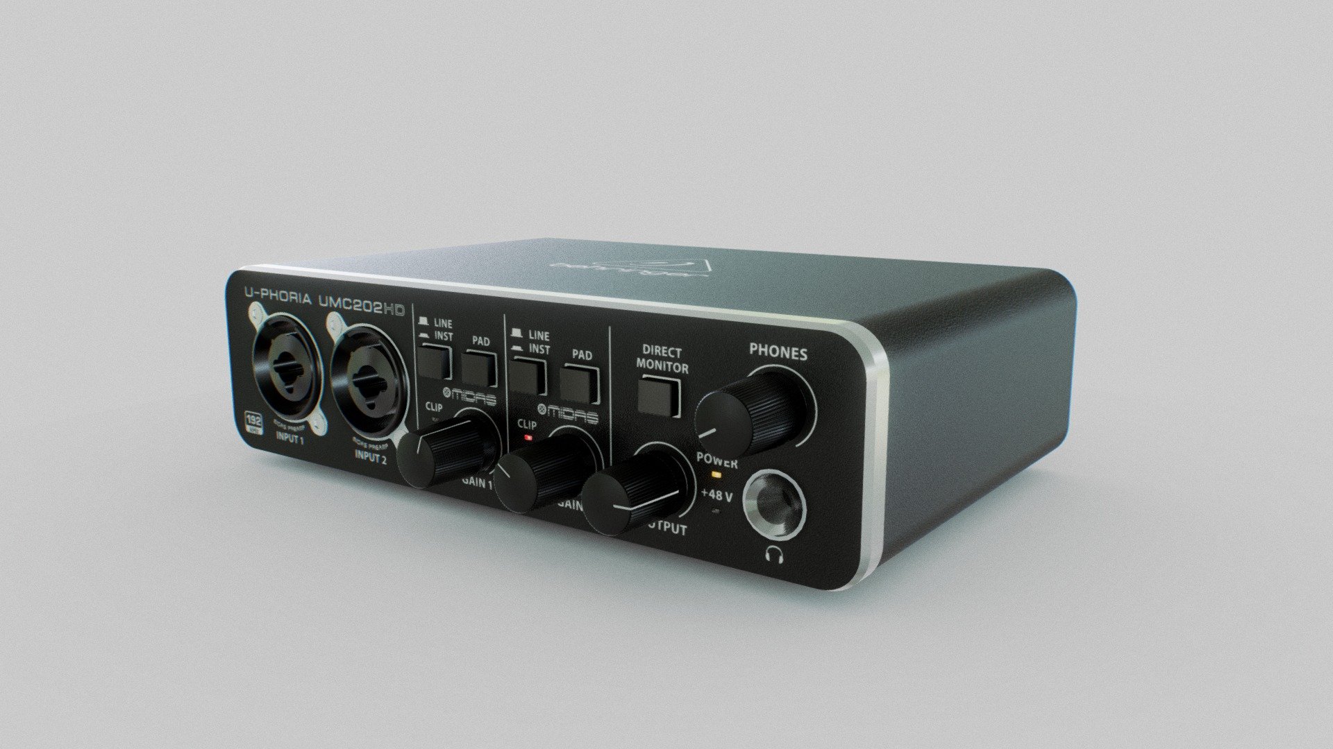 Behringer UMC202HD Audio Card - Buy Royalty Free 3D model by nik1420 ...