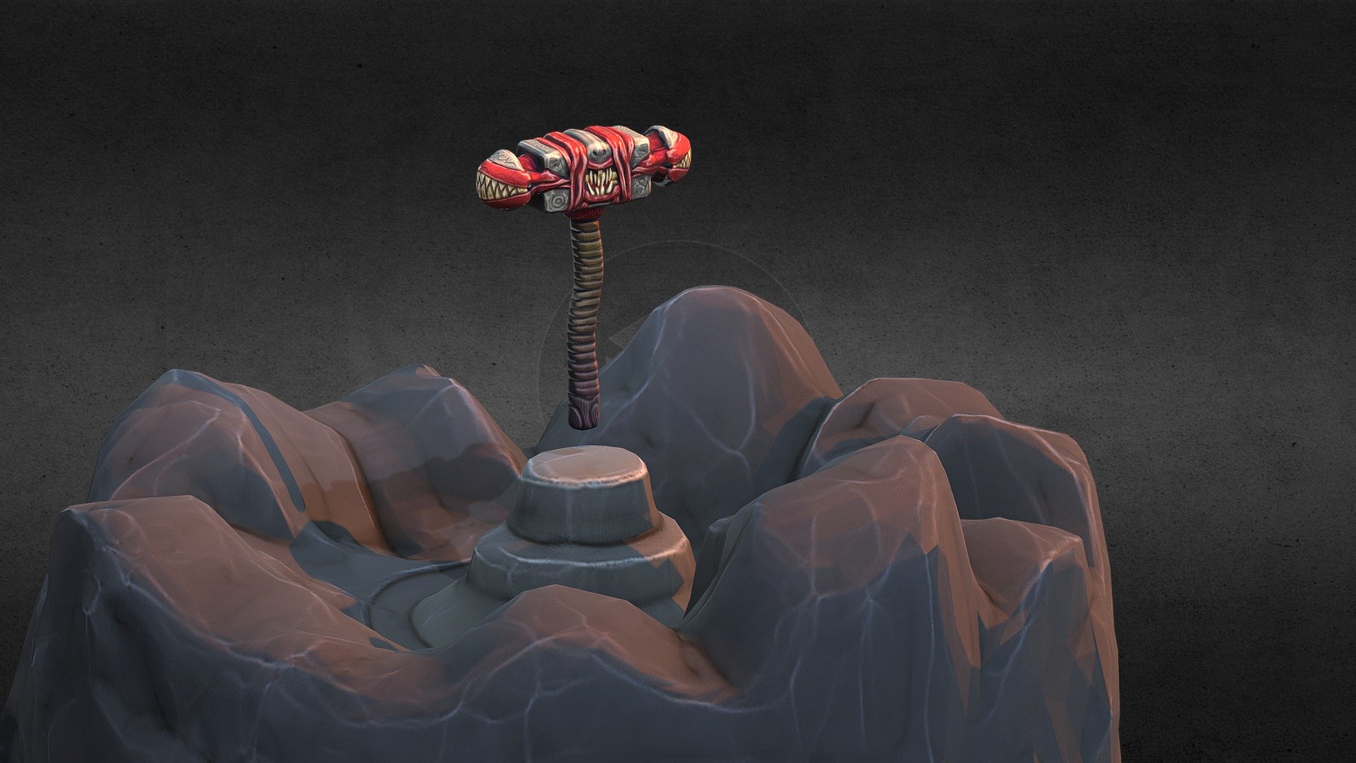 Stylized Demon Hammer - 3D model by gladiaz282 [853c4e0] - Sketchfab