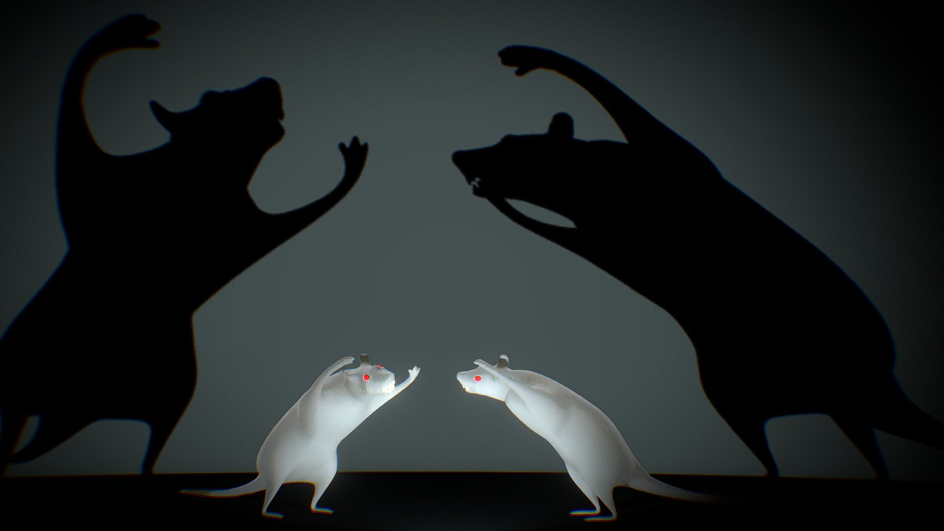 SculptJanuary18 - Punk #13 Rat Fight - 3D model by Chromasie [853ccf4 ...