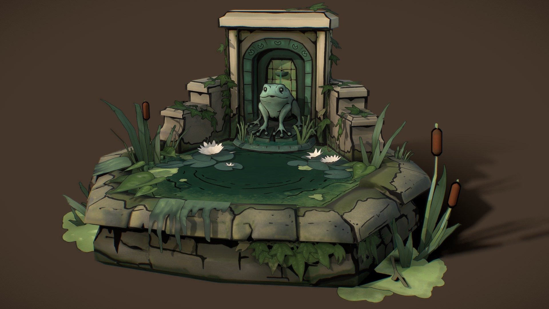Darkest Dungeon Frog Pond - 3D model by Croosiverb [853e7f7] - Sketchfab