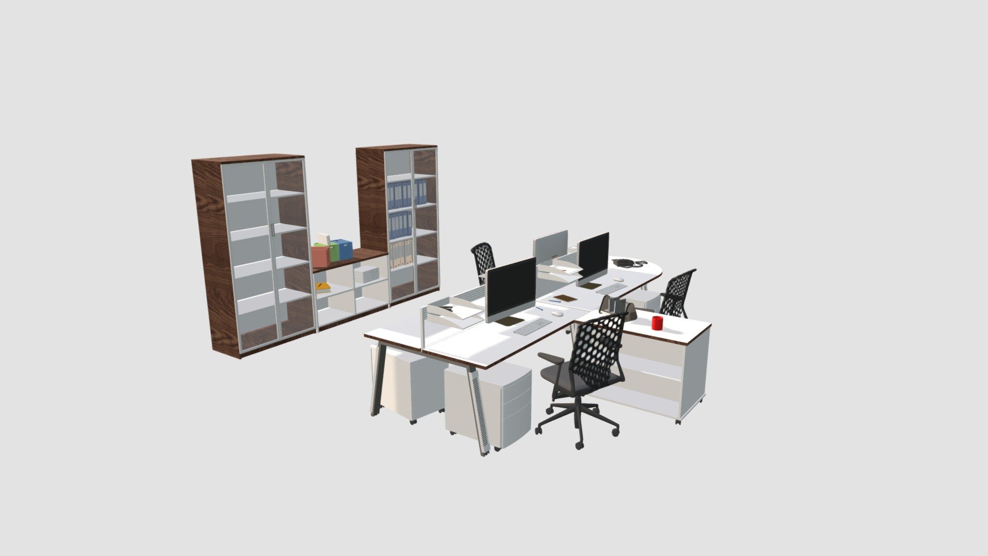office set - Buy Royalty Free 3D model by Evermotion [85410c0 ...