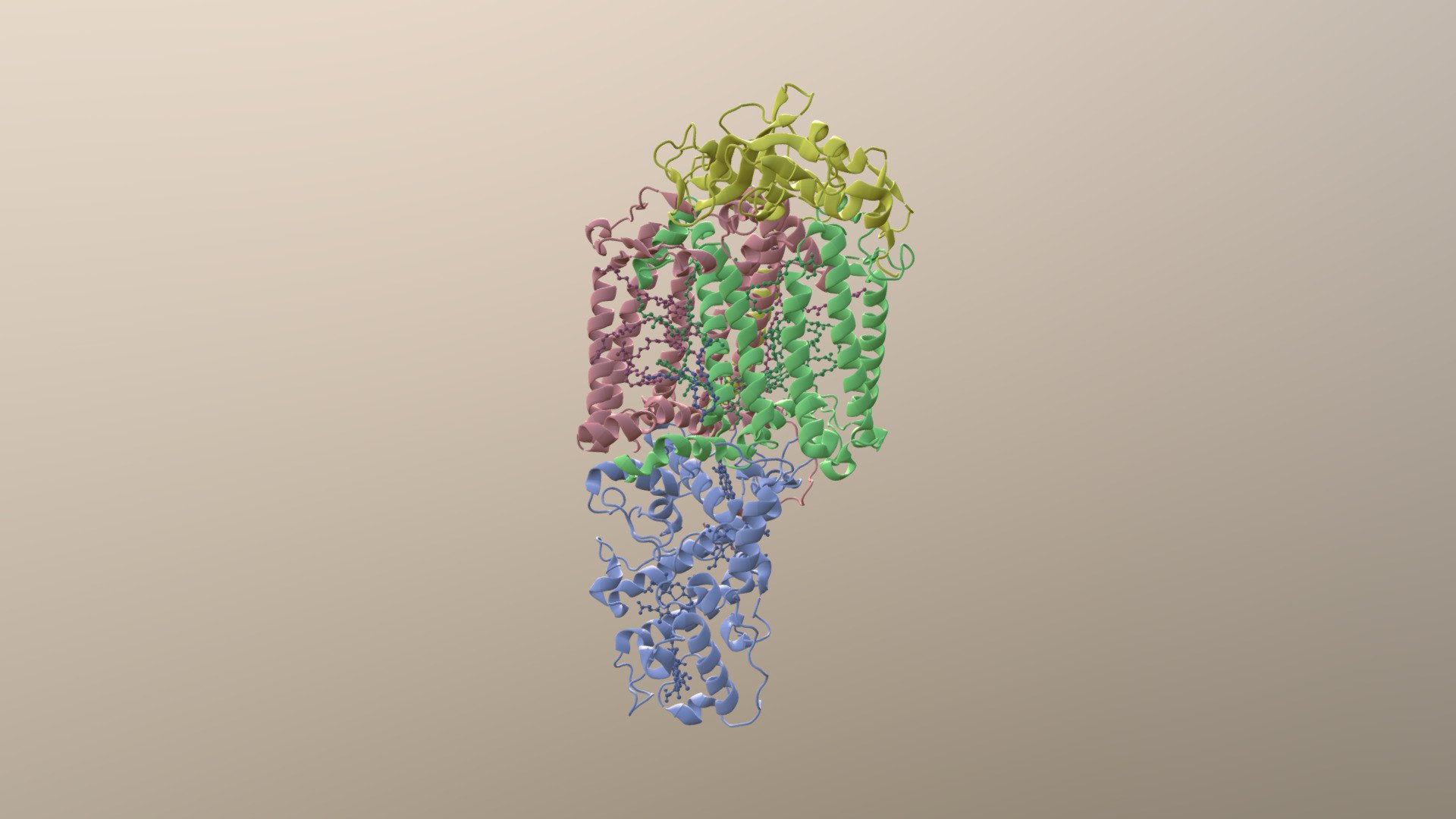 Photosynthetic reaction centre - 3D model by Gergely Katona (@gkatona ...
