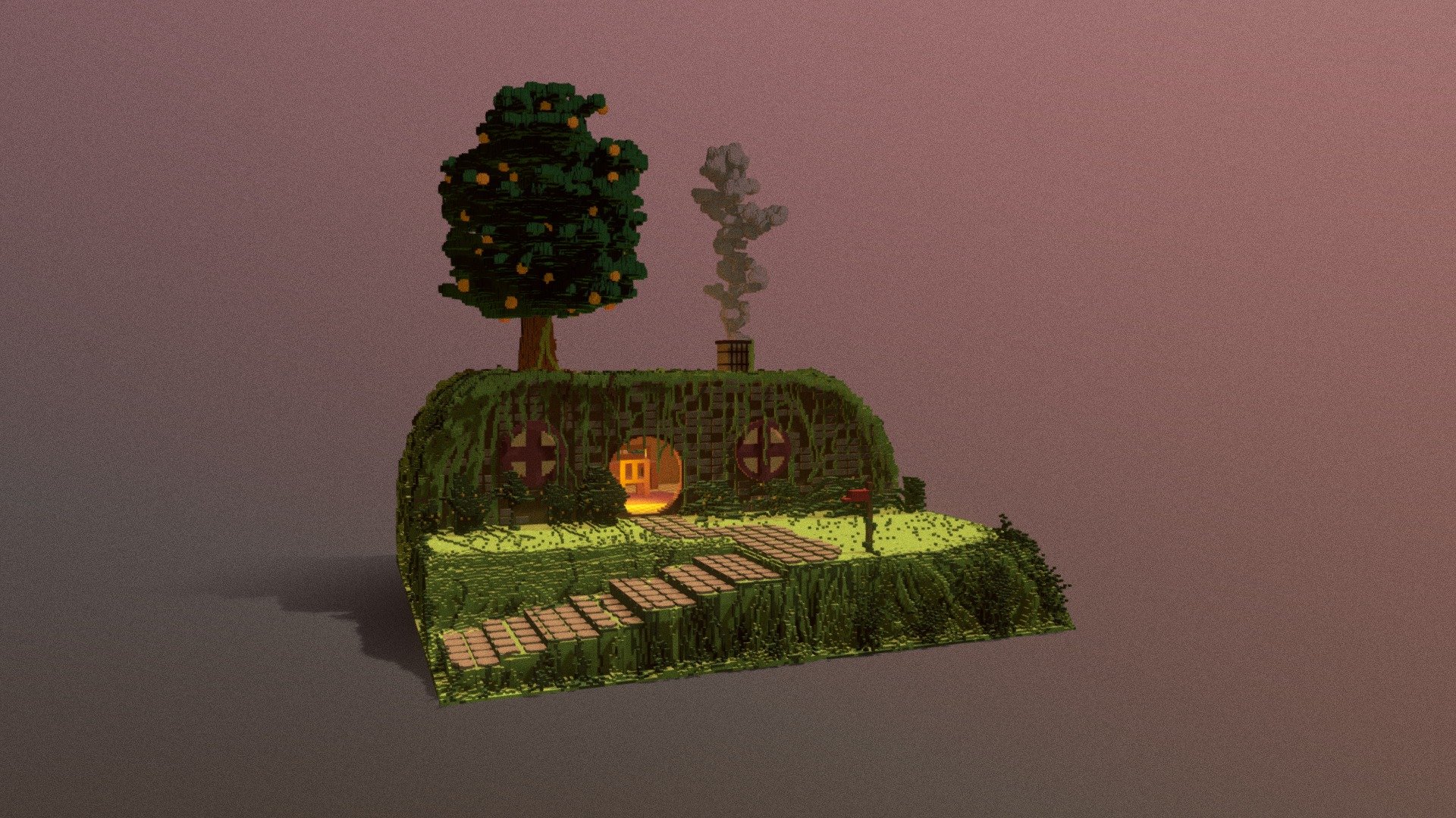 hobbit_house - 3D model by valrz [8545913] - Sketchfab