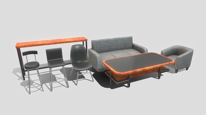 Bar-funiture 3D models - Sketchfab