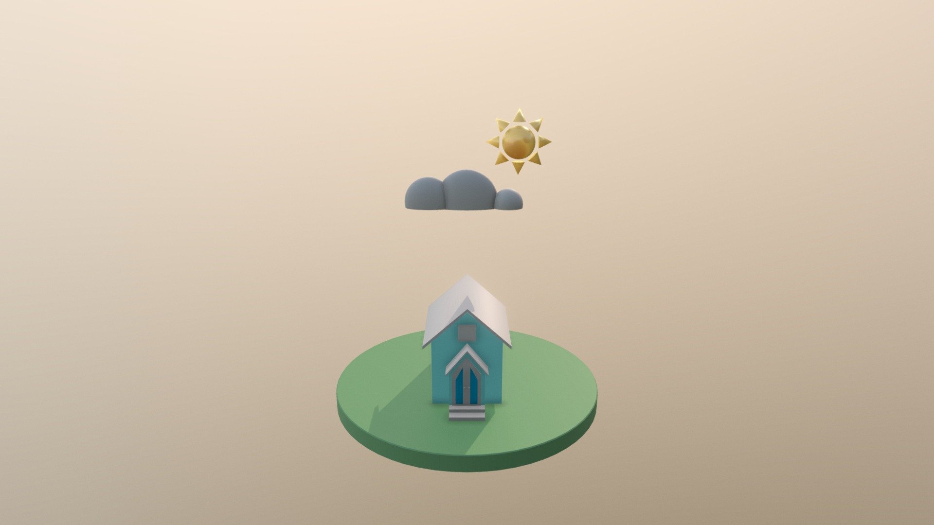 Little House - 3D model by Brooke Klinger (@klingerb) [854a3df] - Sketchfab