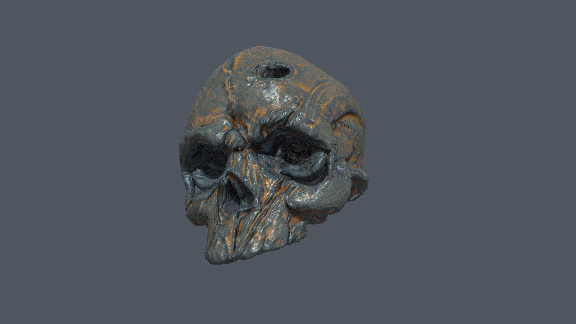Alien skull - 3D model by HipolyModel (@inkarteveryday) [854aceb ...