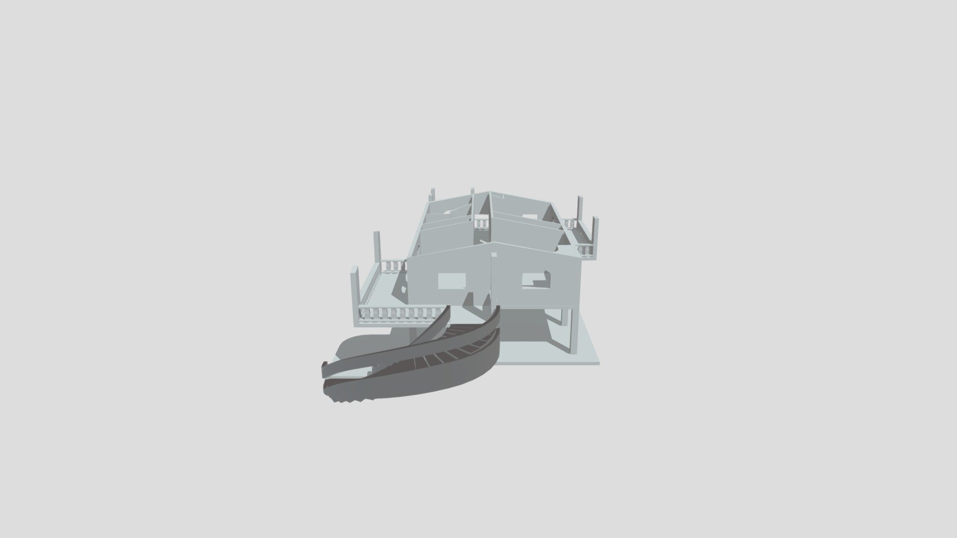 Vacation House Without Roof - 3D model by Herman Gonzalez ...