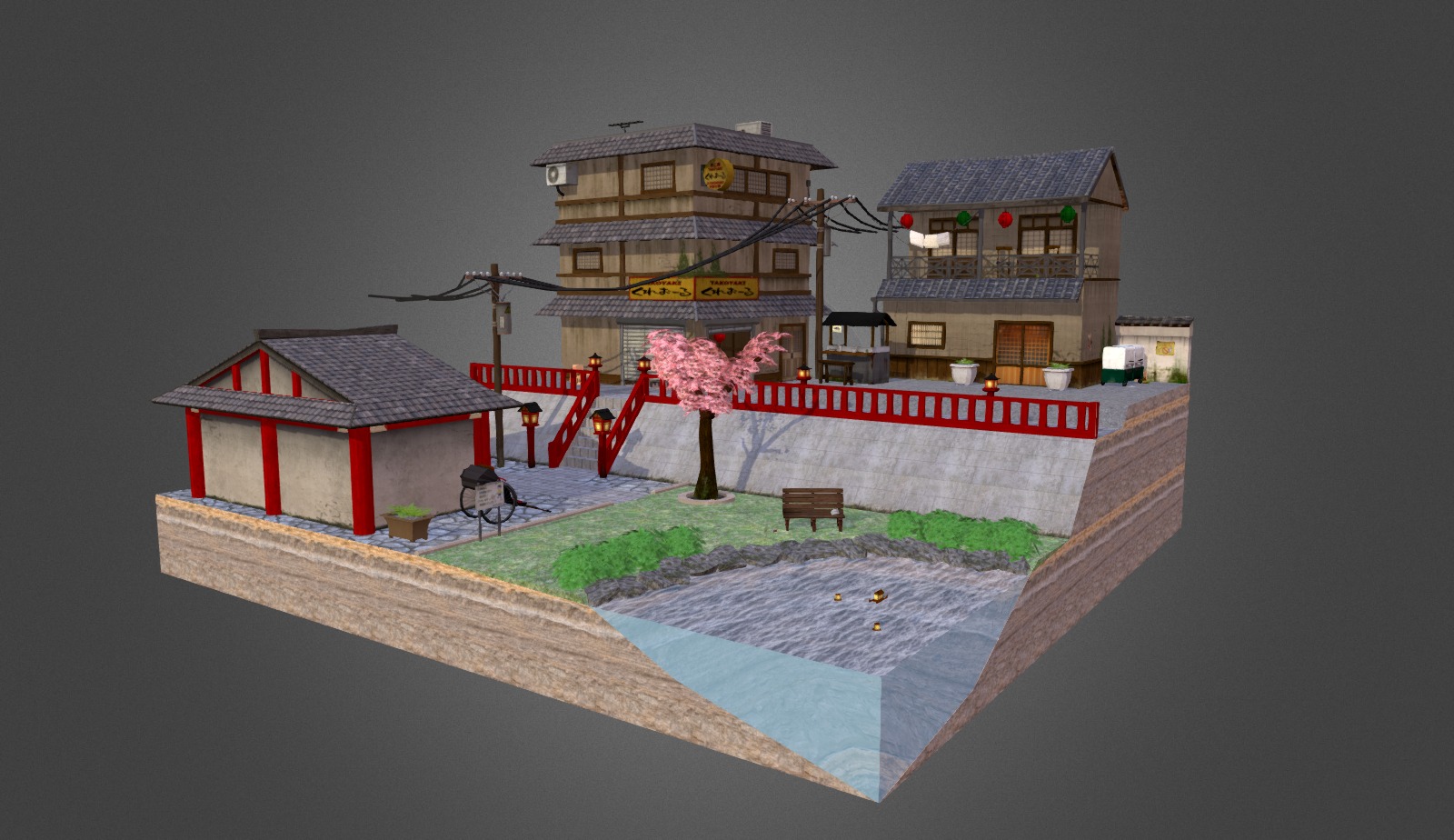 Cityscene Japan - 3D model by Verstraete Simon (@verstraete.simon ...