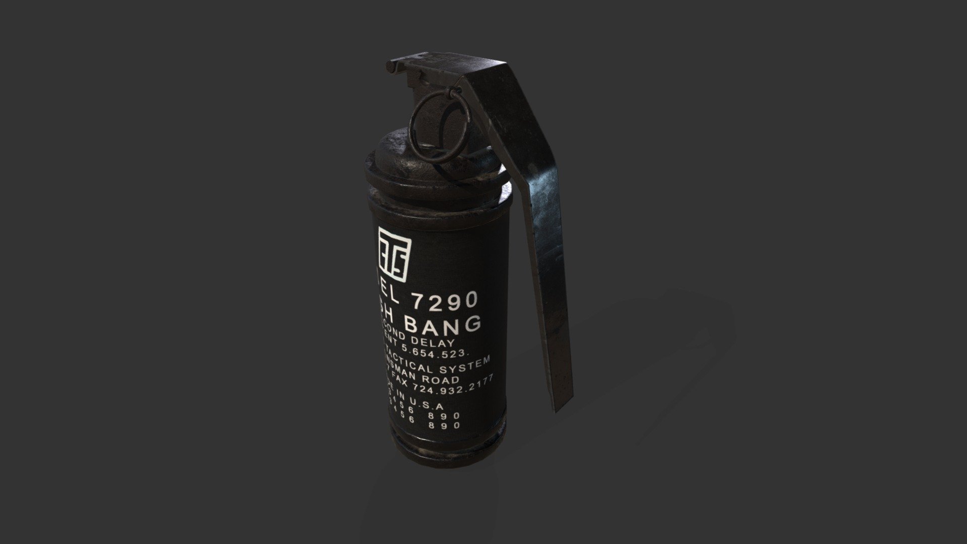Flash Bang Grenade - Buy Royalty Free 3D model by Appla [854cc34 ...