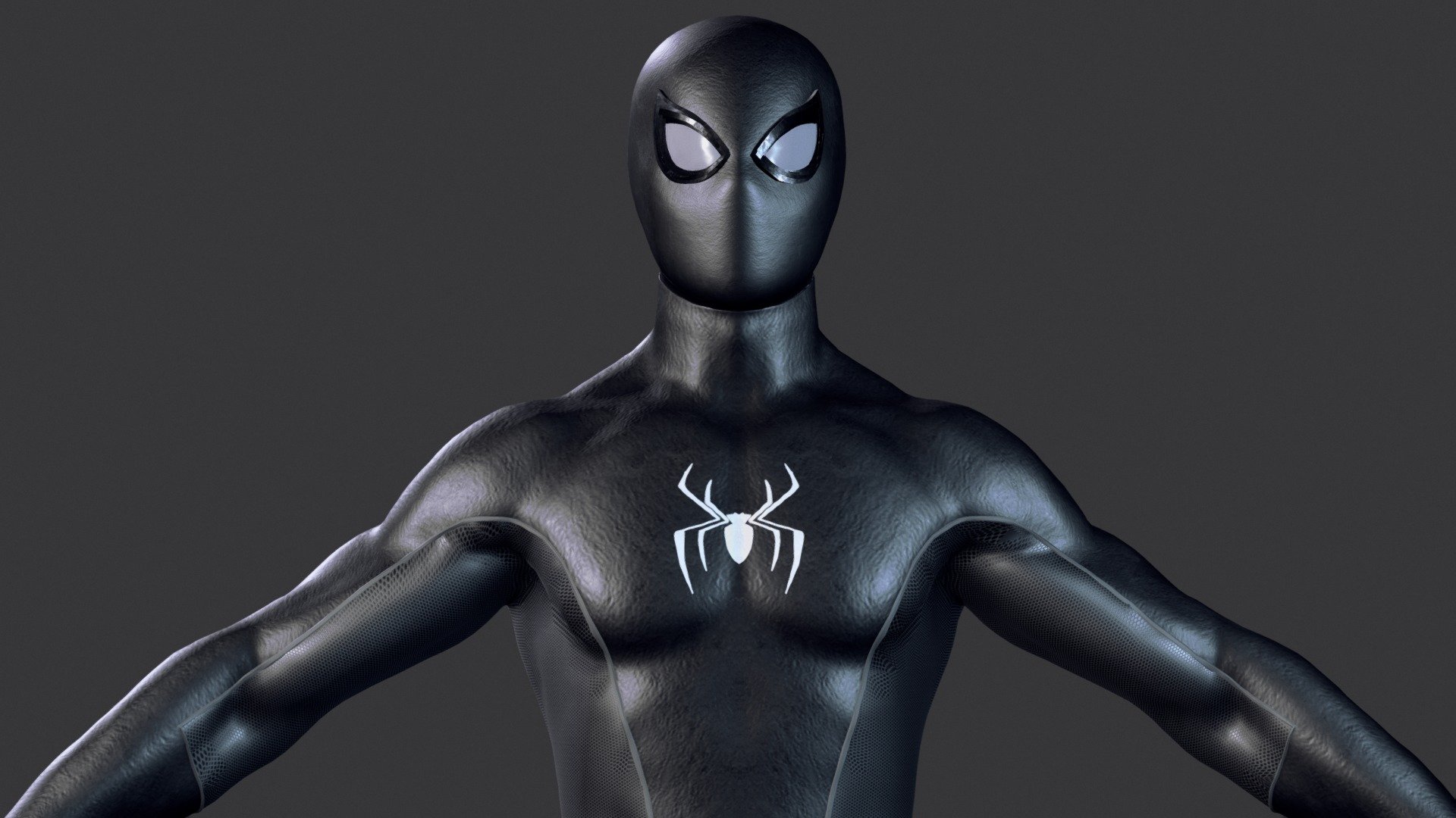 Spider-Man Venom suit TEXTURED and RIGED model - Download Free 3D model ...
