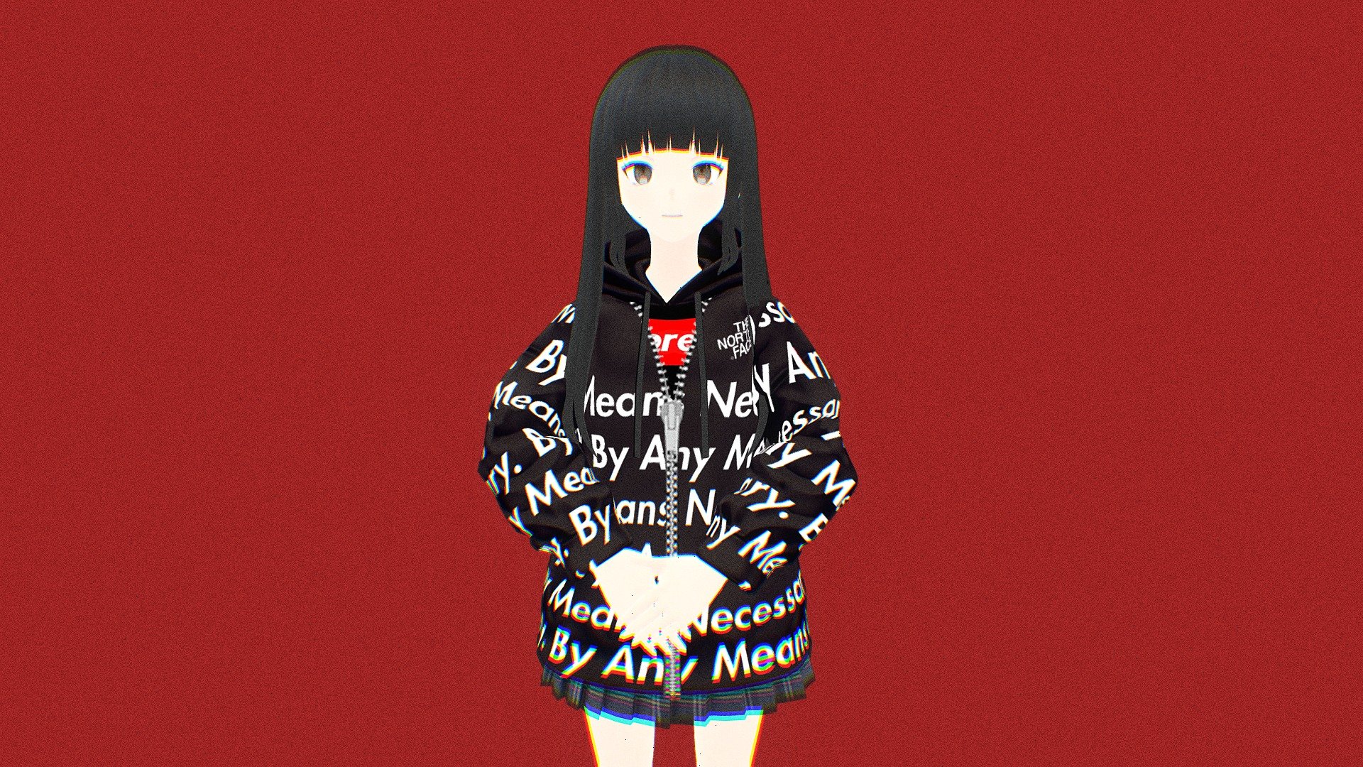 Drip Anime Girl Hitomi - Download Free 3D model by Kasuga𓅂 (@kasuga ...
