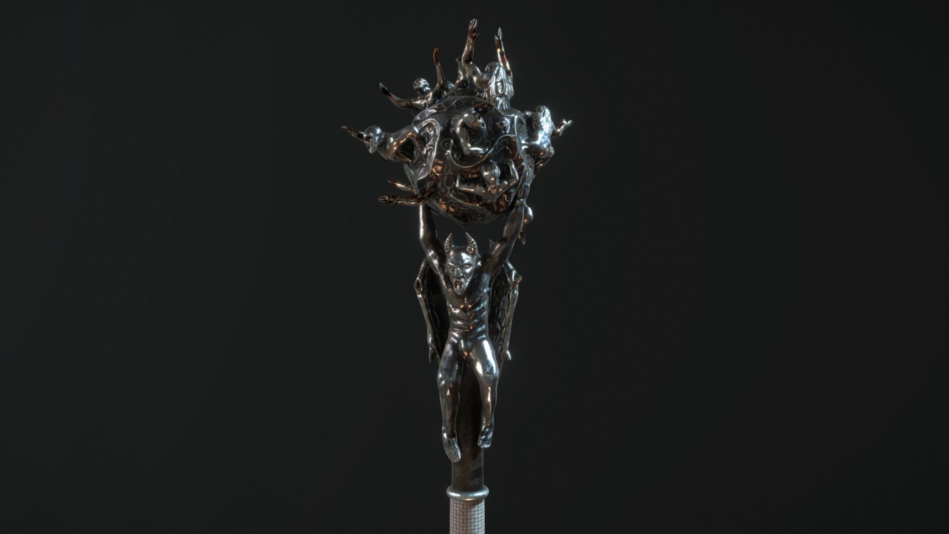 Mace of demons - 3D model by Sebastian Scharl (@-charly-) [8556bce ...