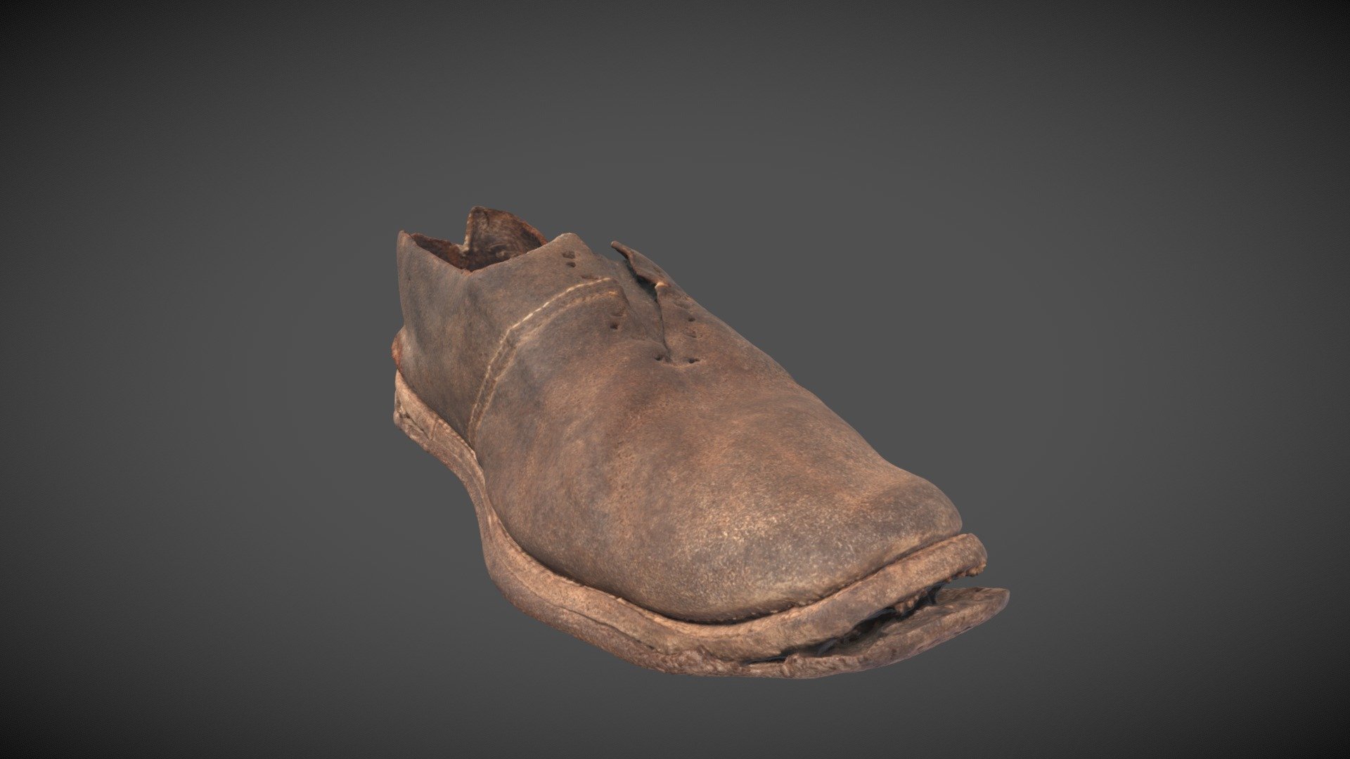 Convict Shoe - 3D model by Museums of History NSW [8558184] - Sketchfab