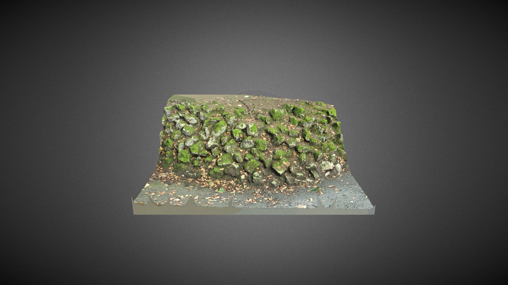 Mossy Rock Embankment - Buy Royalty Free 3D model by DAC Photoscan ...