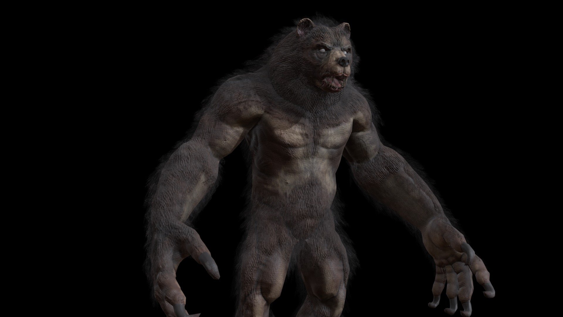 Werebear - Buy Royalty Free 3D model by dremorn [855a999] - Sketchfab Store